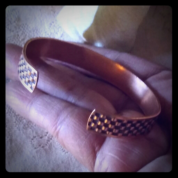 Vintage | Jewelry | Vintage Stamped Copper Cuff Bracelet | Poshmark